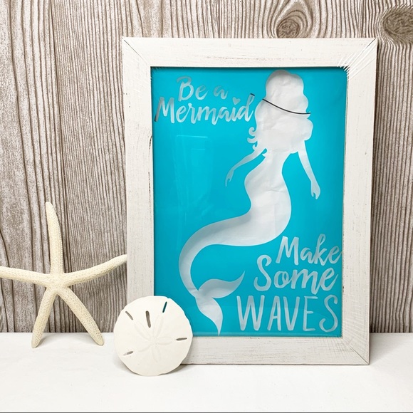Other | Hpbe A Mermaid Make Some Waves Wall Art | Poshmark